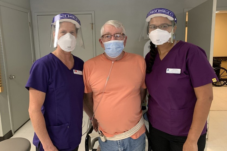Life Care Center of Waynesville helps Jay Nuckols recover from COVID